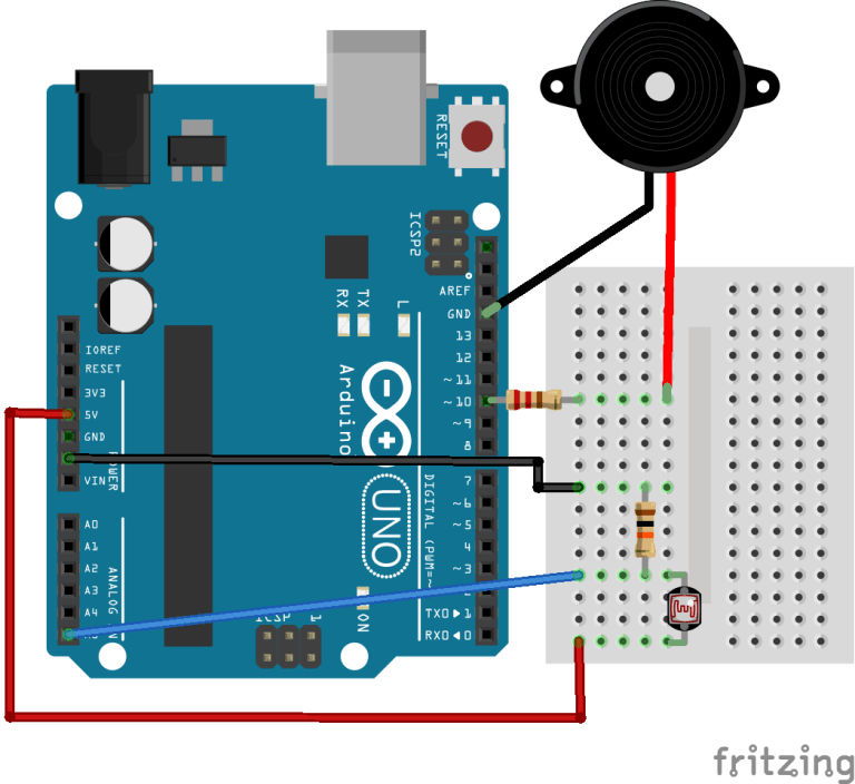 Arduino Light Tone Generator – Simple DIY Electronic Music Projects
