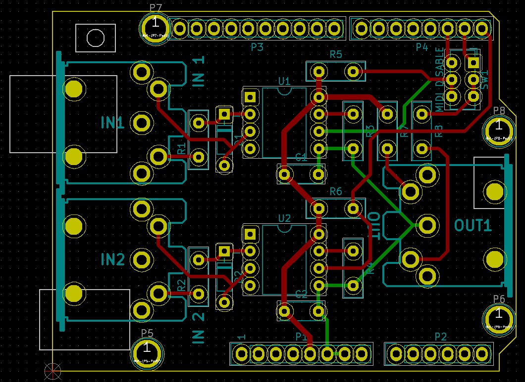 Arduino Uno Dual Merge MIDI “Shield” – Part 2 – Simple DIY Electronic Music Projects