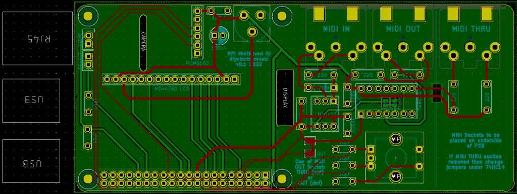 MiniDexed Raspberry Pi IO Board – Simple DIY Electronic Music Projects