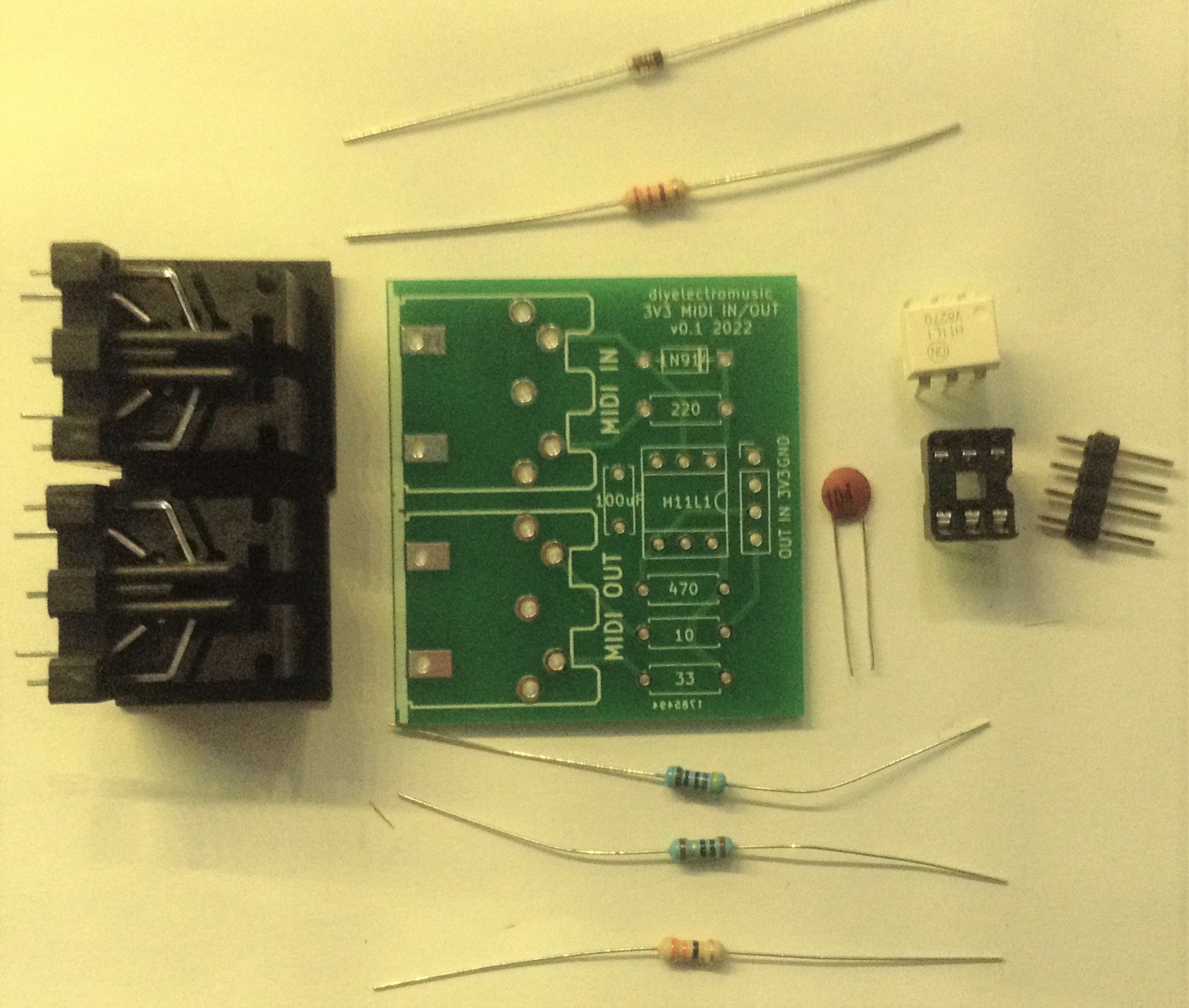 3V3 MIDI Module PCB – Part 2 – Simple DIY Electronic Music Projects