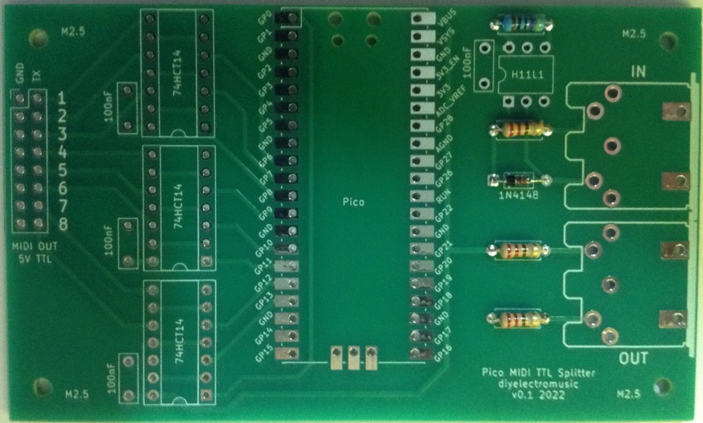 Raspberry Pi Pico MIDI Splitter (TTL) – Part 2 – Simple DIY Electronic ...