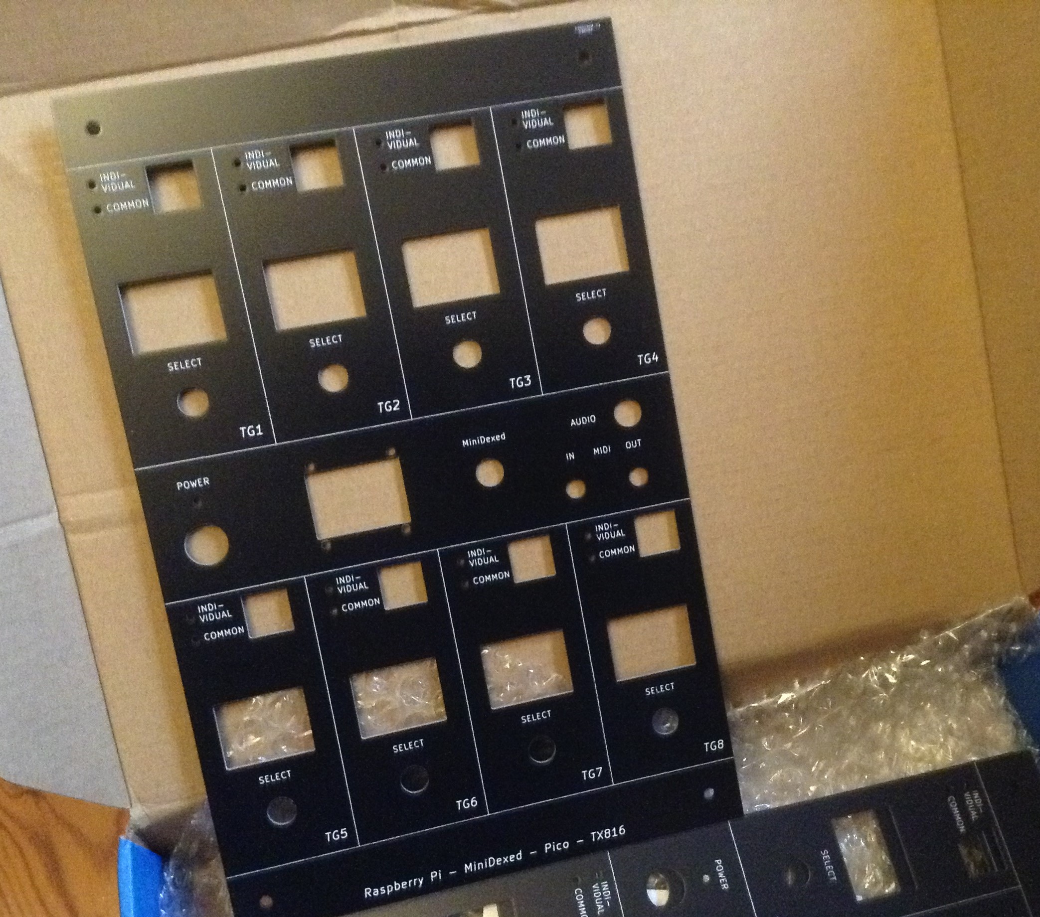MiniDexed TX816 – Part 3 – Panel Design – Simple DIY Electronic Music ...