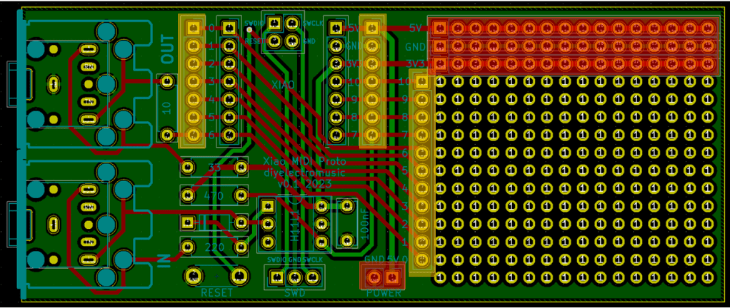 XIAO MIDI Proto PCB – Part 2 – Simple DIY Electronic Music Projects