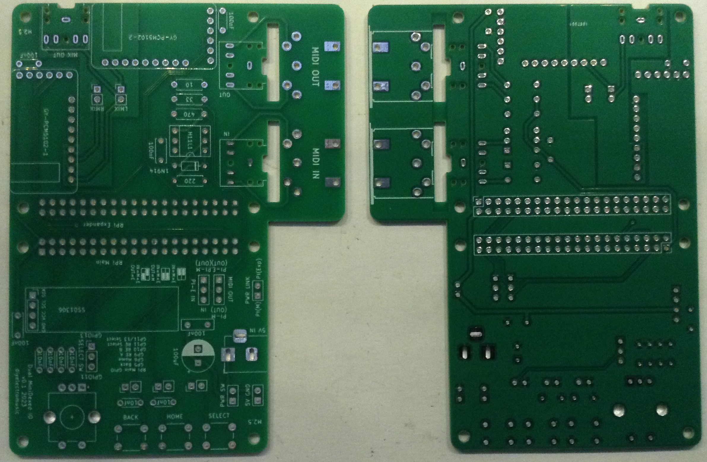 RPi Dual MiniDexed PCB – Part 2 – Simple DIY Electronic Music Projects