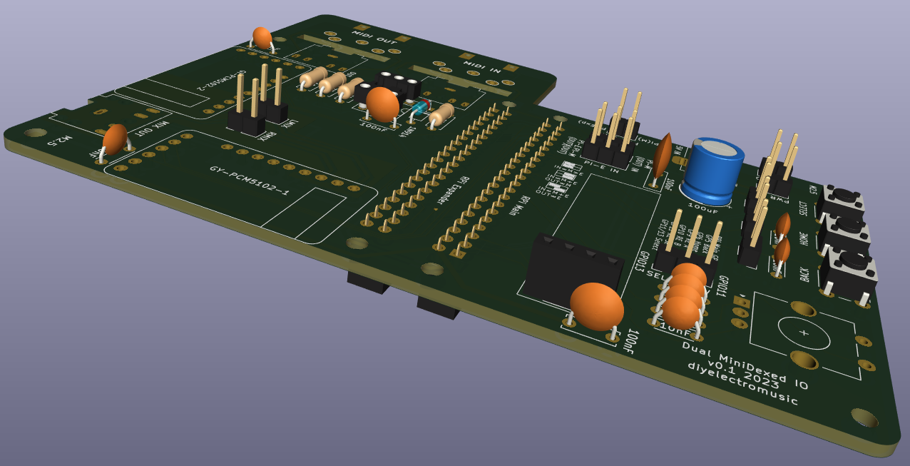 RPi Dual MiniDexed PCB Design – Simple DIY Electronic Music Projects