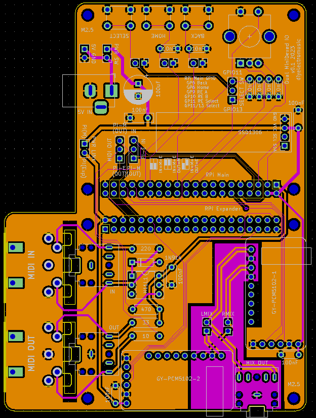RPi Dual MiniDexed PCB Design – Simple DIY Electronic Music Projects