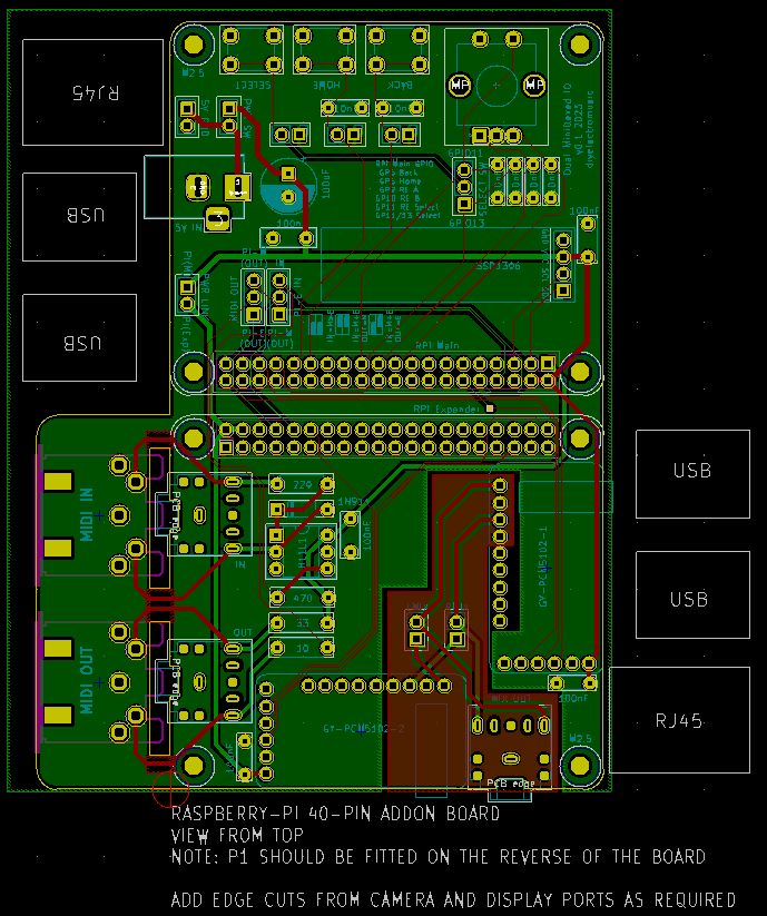 RPi Dual MiniDexed PCB Design – Simple DIY Electronic Music Projects