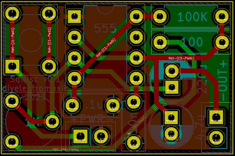Simple Square Wave Oscillator PCB Design – Simple DIY Electronic Music ...