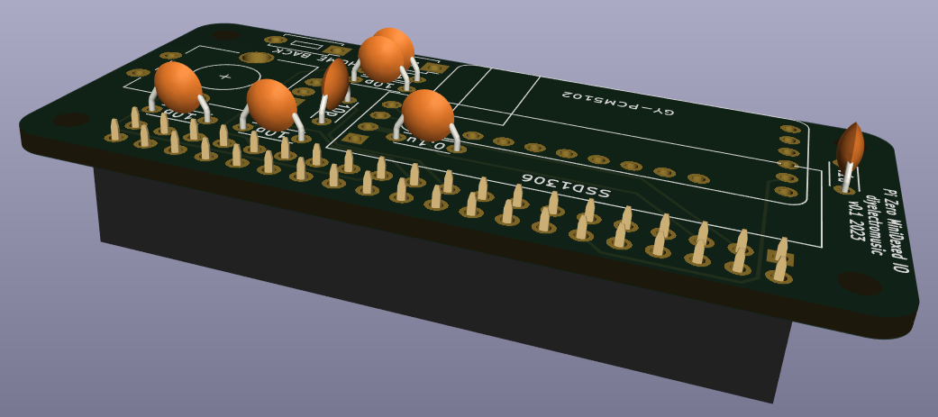 RPi Zero MiniDexed IO Board PCB Design – Simple DIY Electronic Music ...