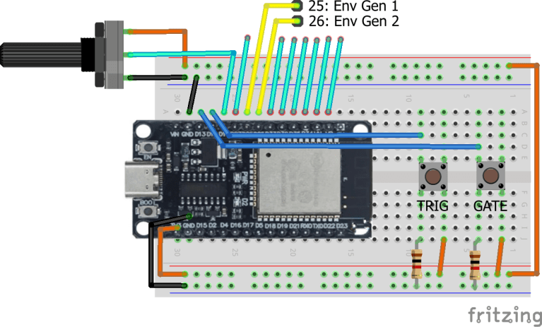 ESP32 DAC Envelope Generator – Simple DIY Electronic Music Projects