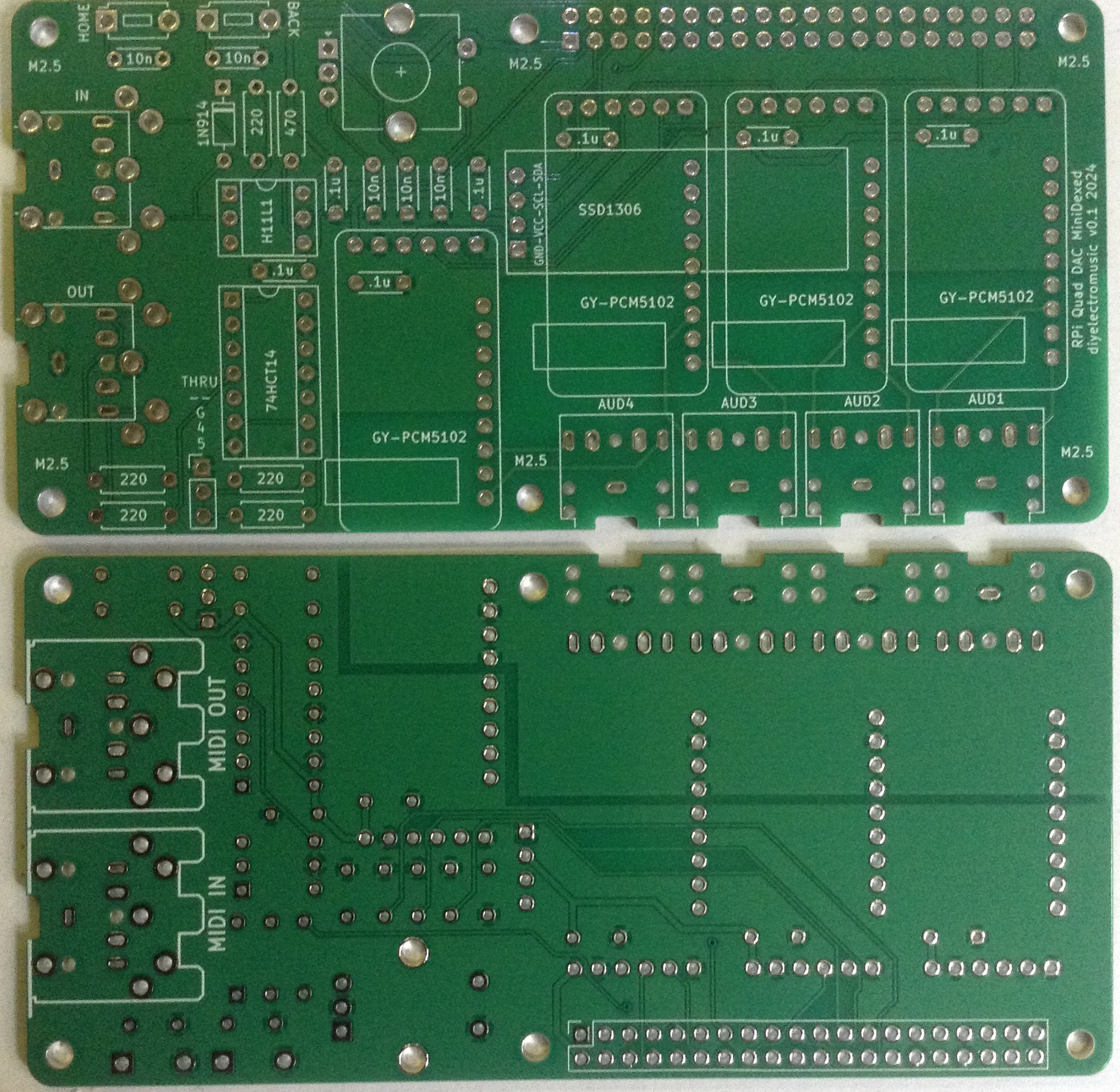 MiniDexed Quad DAC PCB Build Guide – Simple DIY Electronic Music Projects