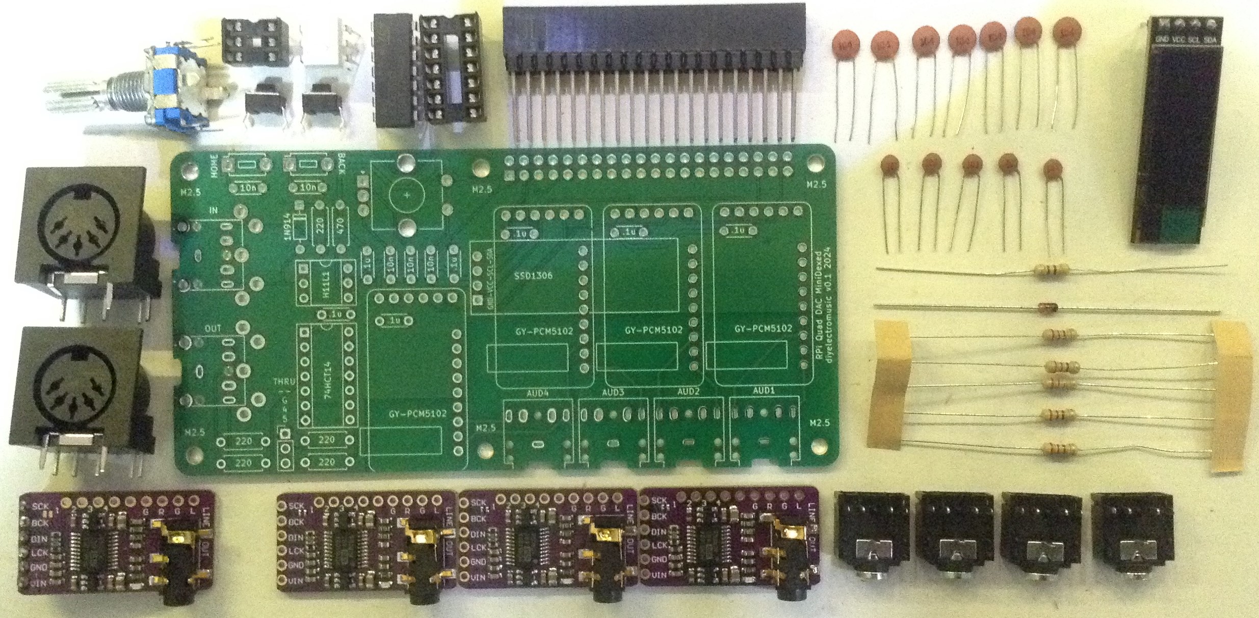 MiniDexed Quad DAC PCB Build Guide – Simple DIY Electronic Music Projects