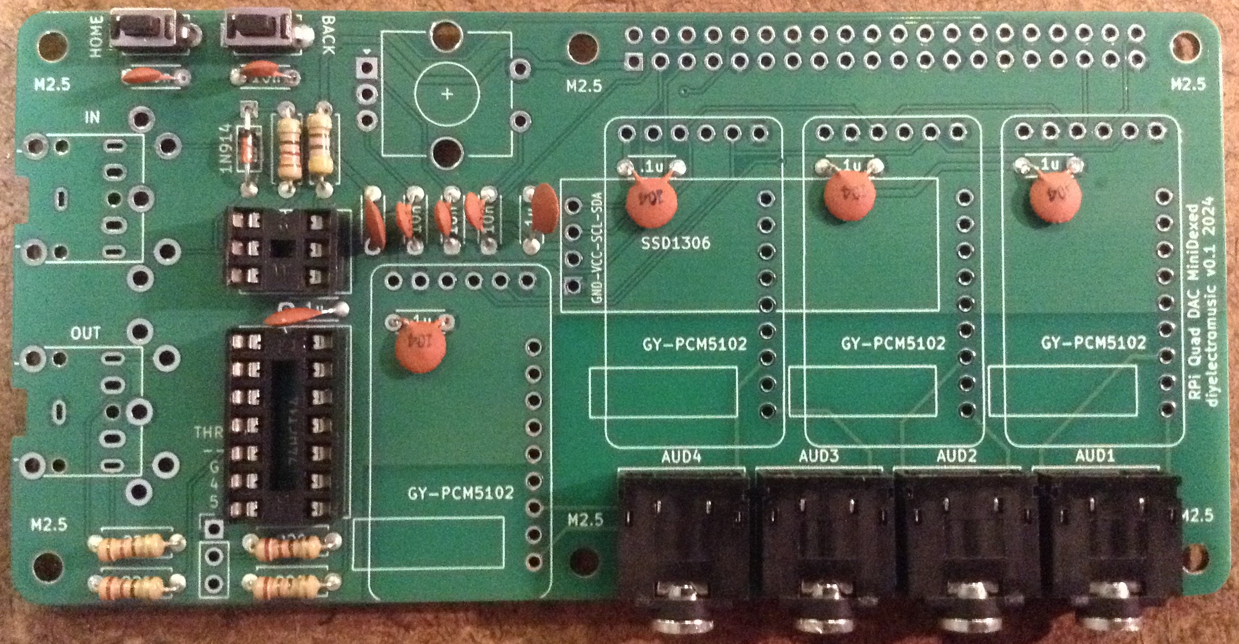 MiniDexed Quad DAC PCB Build Guide – Simple DIY Electronic Music Projects