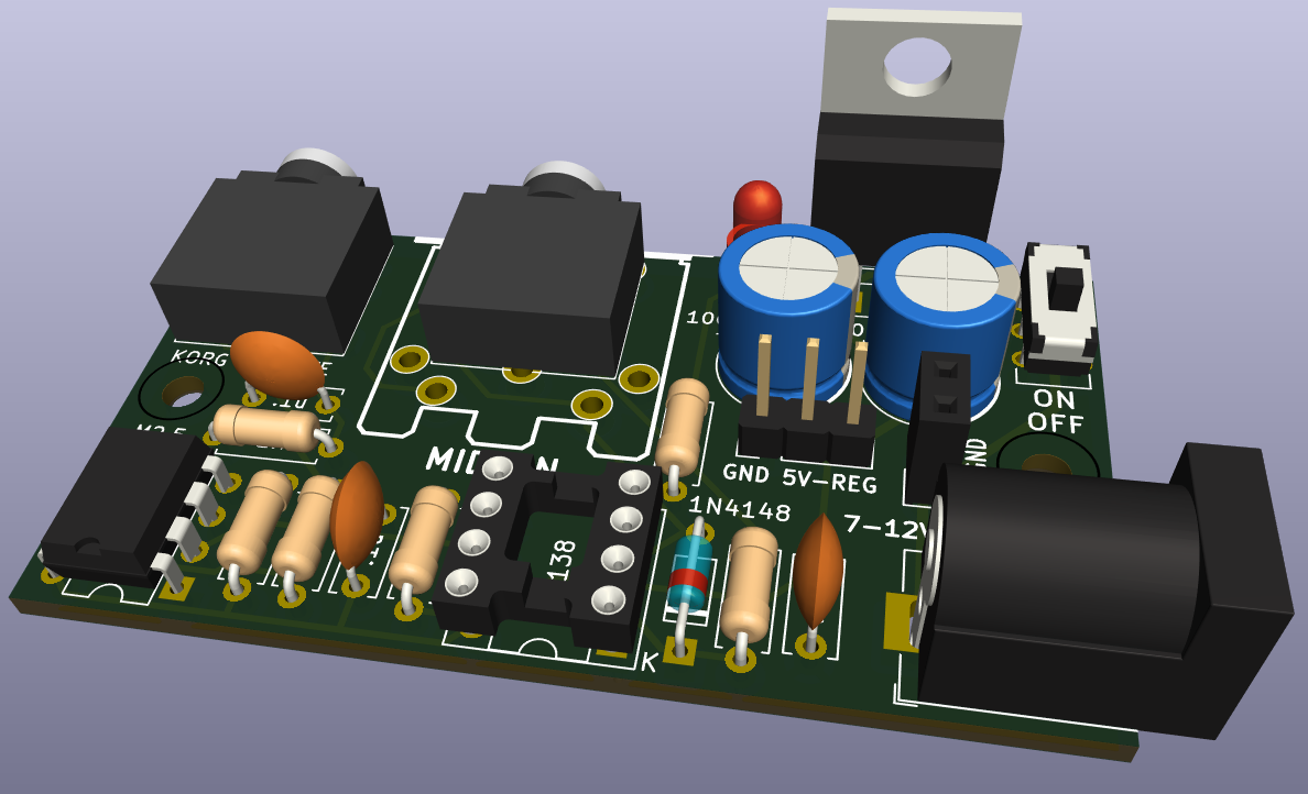 Korg Volca Modular MIDI to CV PCB Design – Simple DIY Electronic Music ...