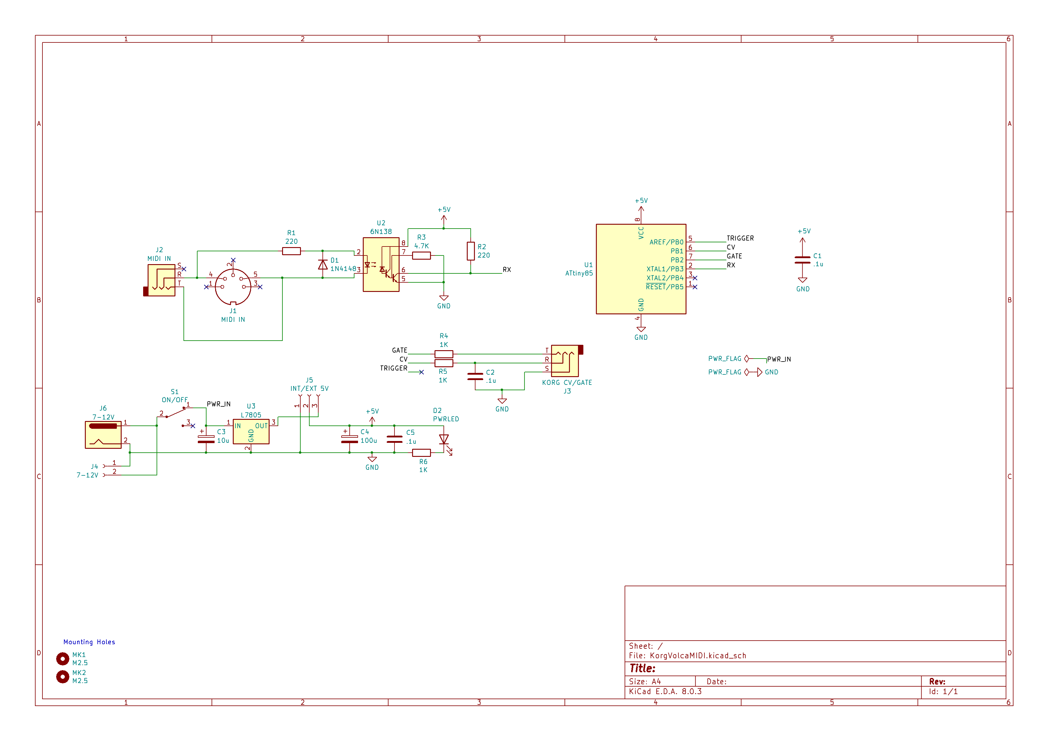 Korg Volca Modular MIDI to CV PCB Design – Simple DIY Electronic Music ...