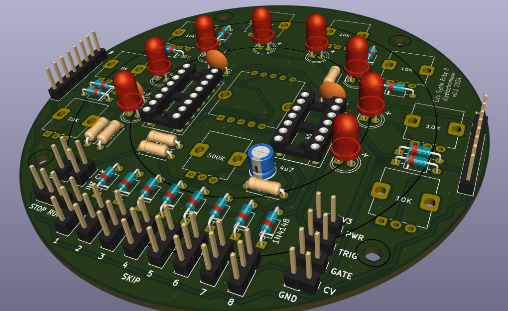 “Baby8” CV Step Sequencer – Part 2 – PCB Design – Simple DIY Electronic ...