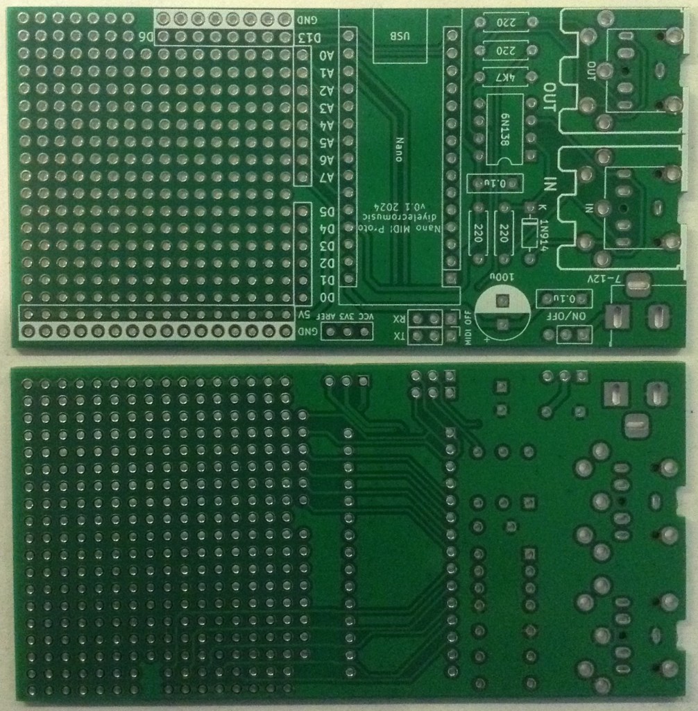 Nano MIDI Proto PCB Build Guide – Simple DIY Electronic Music Projects