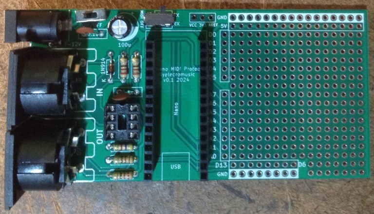 Nano MIDI Proto PCB Build Guide – Simple DIY Electronic Music Projects