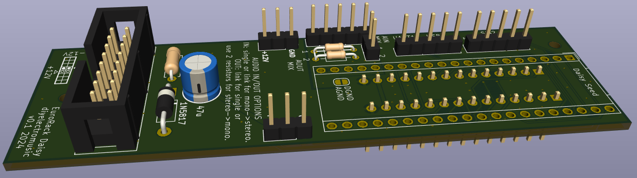 EuroRack 6HP Daisy Seed MCU PCB Design – Simple DIY Electronic Music ...