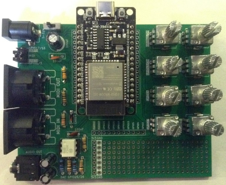 ESP32 Simple MIDI Monitor – Simple DIY Electronic Music Projects