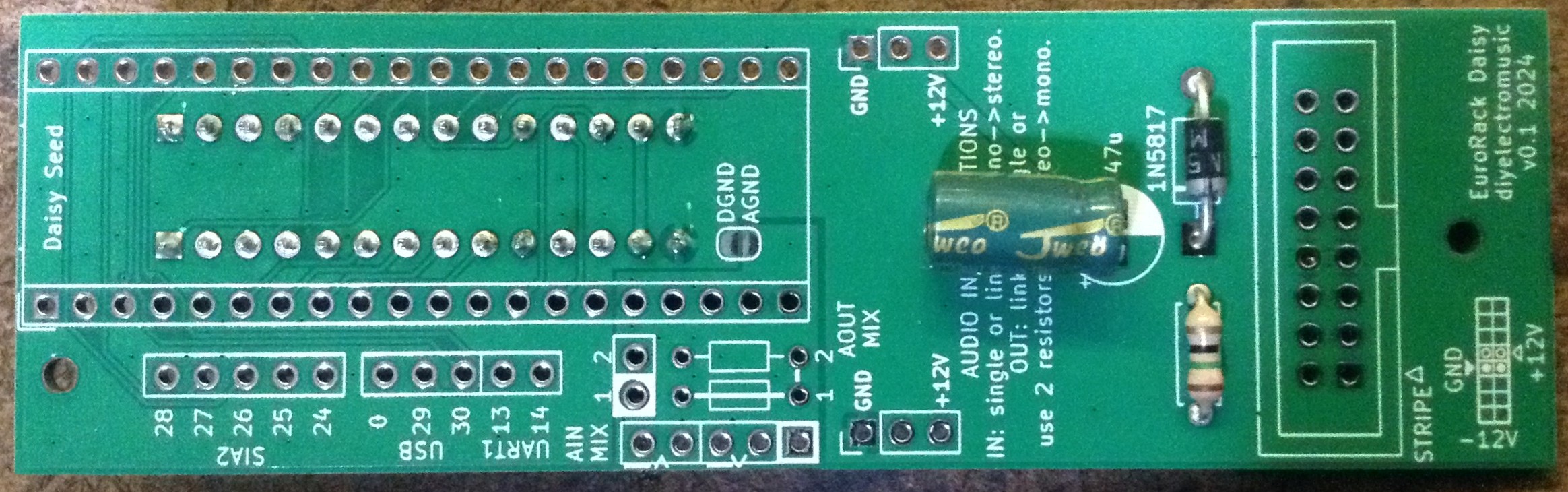 EuroRack 6HP Daisy Seed MCU PCB Build Guide – Simple DIY Electronic ...