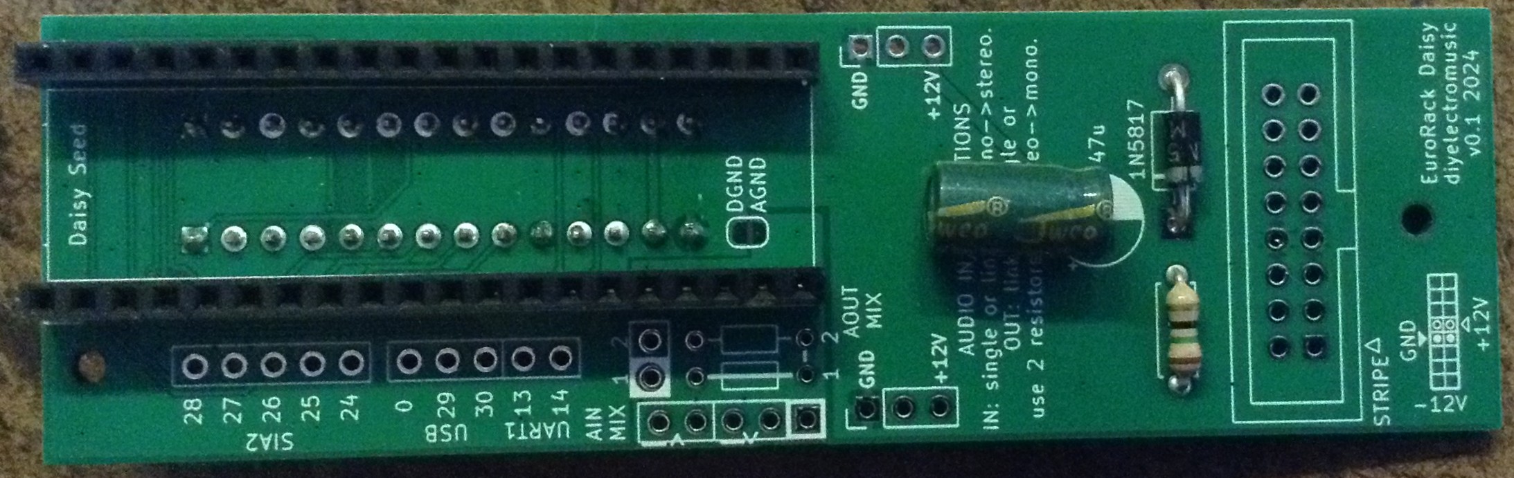 EuroRack 6HP Daisy Seed MCU PCB Build Guide – Simple DIY Electronic ...