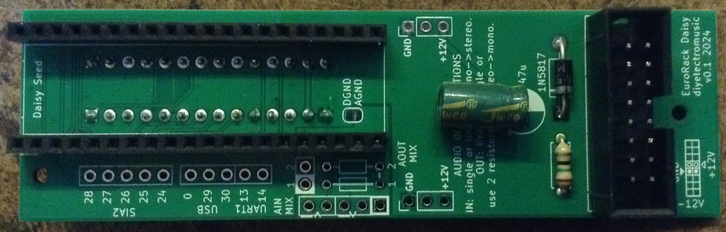 EuroRack 6HP Daisy Seed MCU PCB Build Guide – Simple DIY Electronic ...