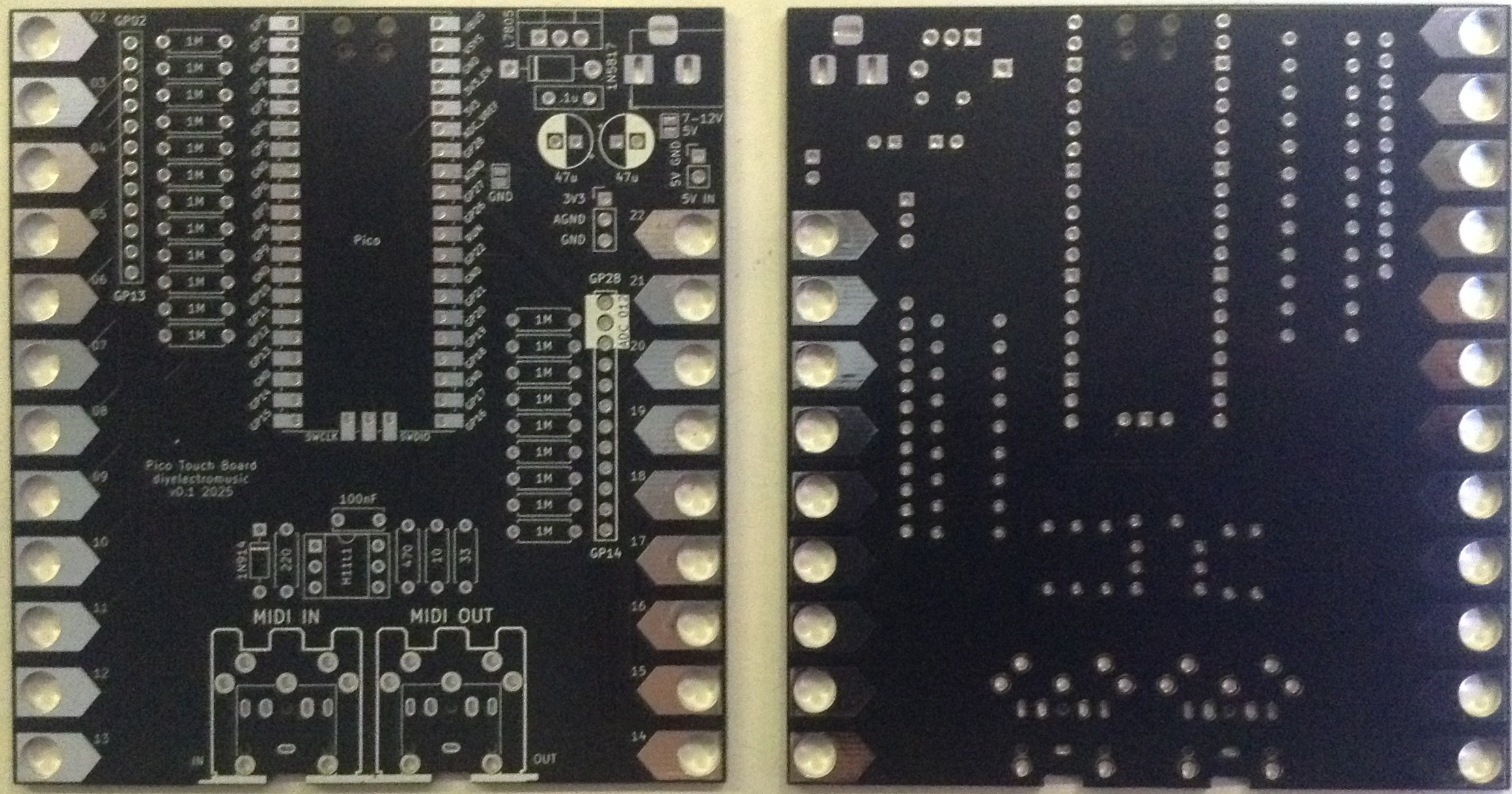 Pico Touch Board PCB Build Guide – Simple DIY Electronic Music Projects