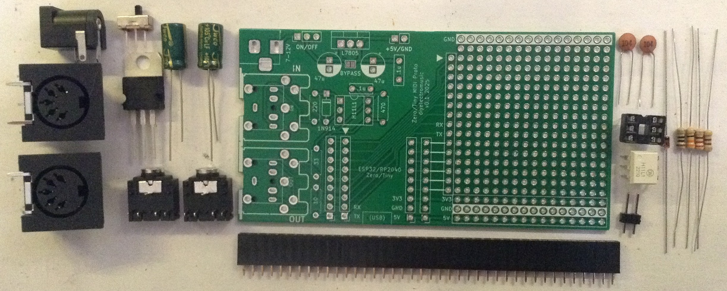 Waveshare Zero MIDI Proto PCB Build Guide – Simple DIY Electronic Music ...