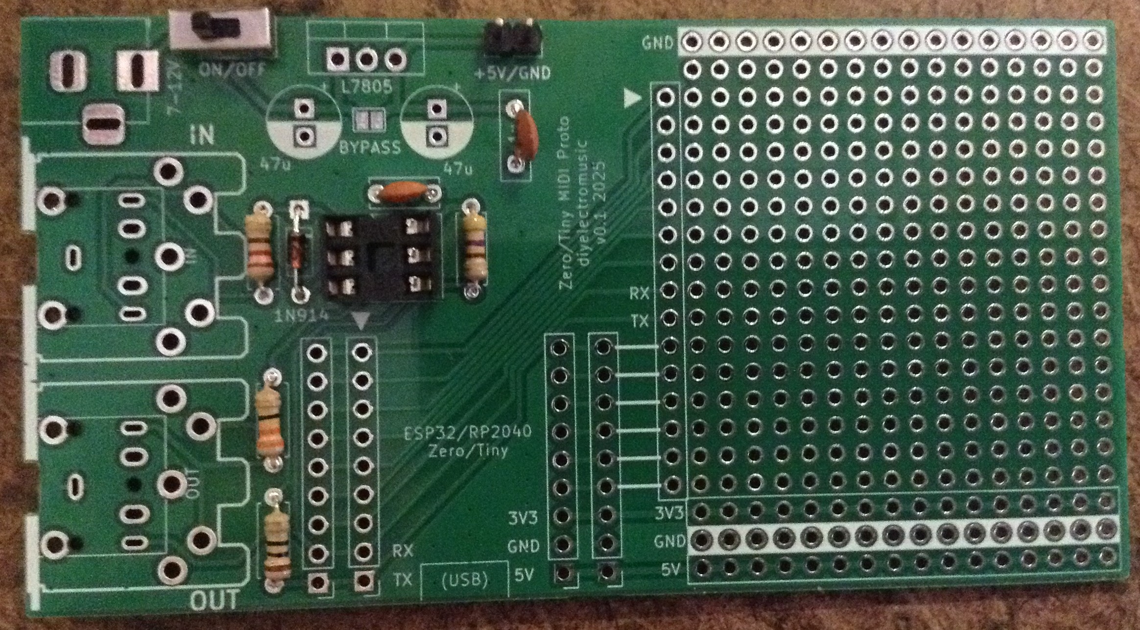 Waveshare Zero MIDI Proto PCB Build Guide – Simple DIY Electronic Music ...