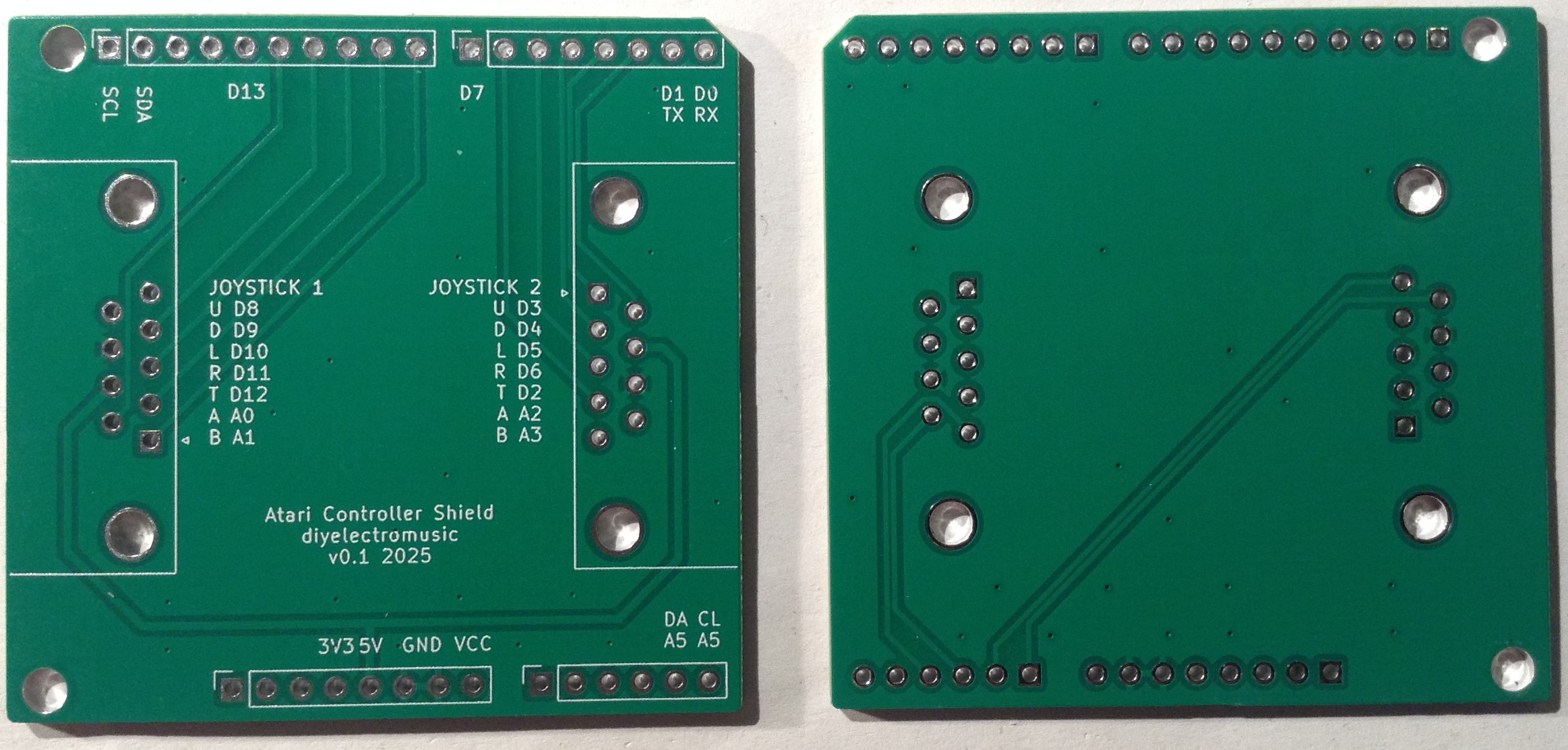 Atari 2600 Controller Shield PCB Build Guide – Simple DIY Electronic ...