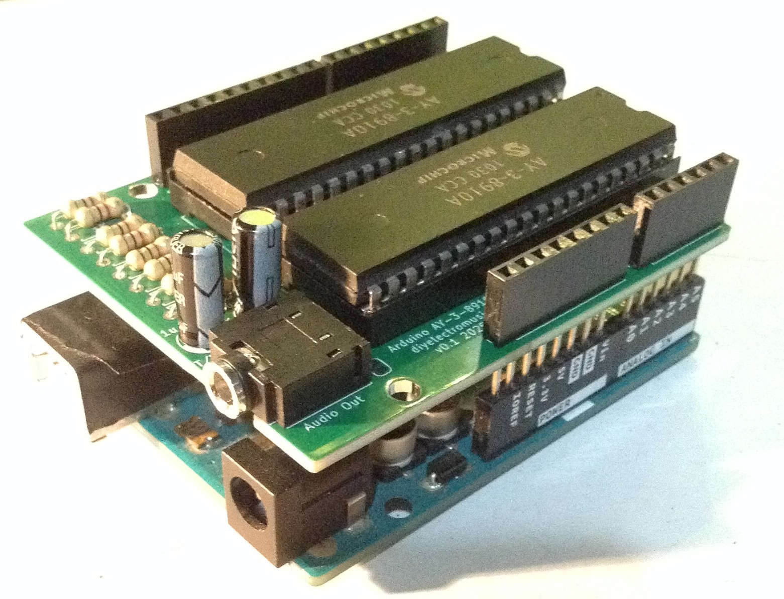 Arduino AY-3-8910 Shield Build Guide – Simple DIY Electronic Music Projects