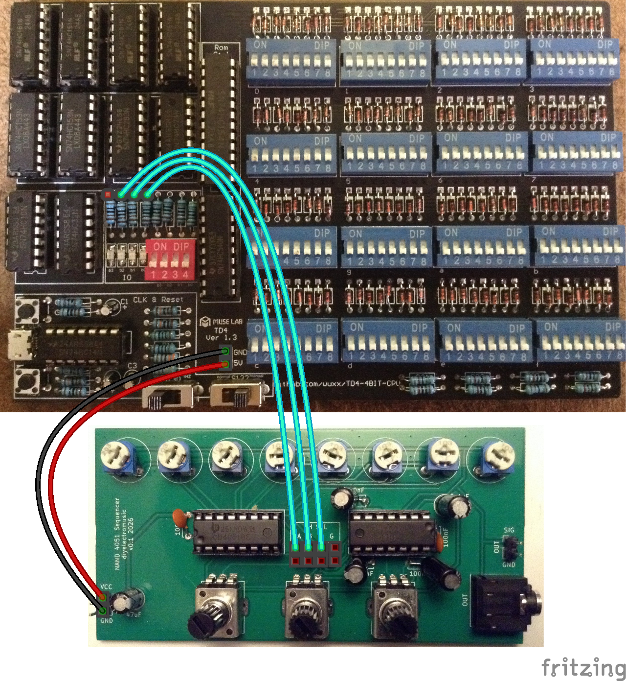 TD4 4-bit Sound – Simple DIY Electronic Music Projects